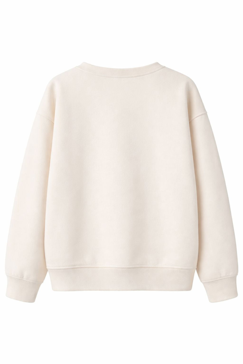 Cream round neck sweatshirt – threadent